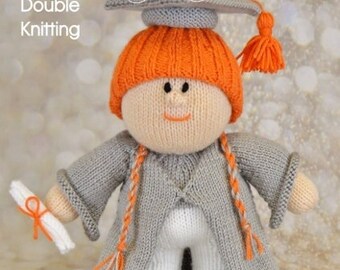 Graduation Doll Knitting Pattern Instant Download - Etsy