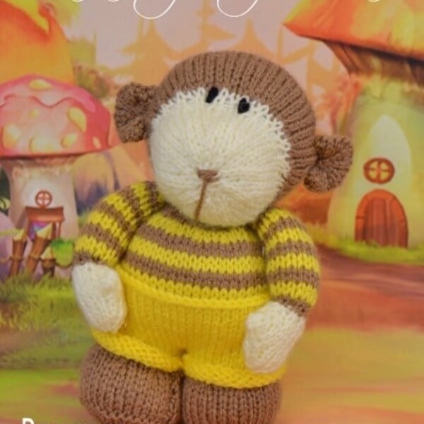 Knitted Monkey - Etsy