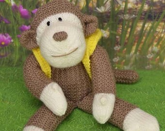 Knit monkey pattern | Etsy