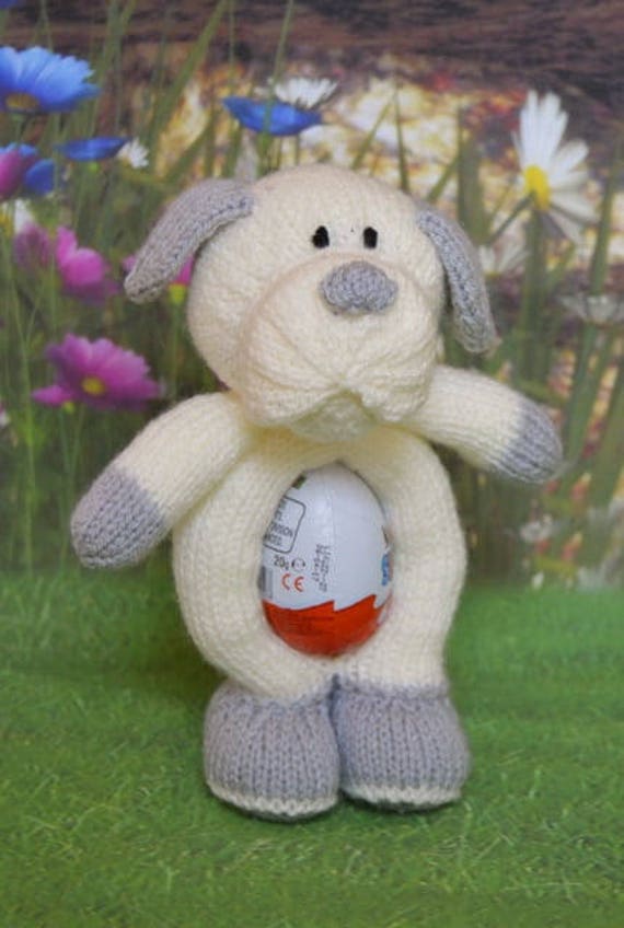 PDF KNITTING PATTERN Toby the Chocolate Egg Dog Knitting | Etsy