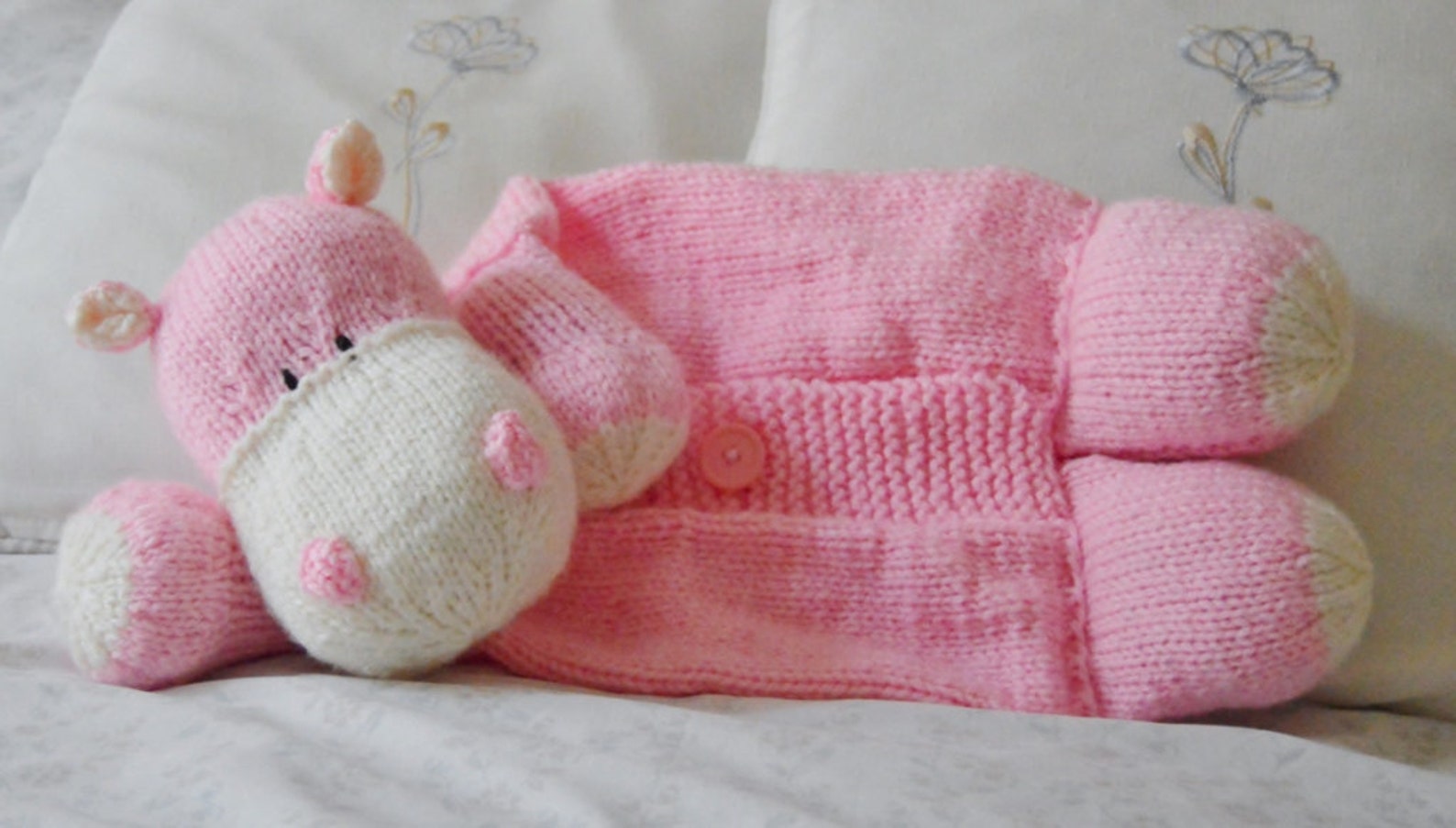 PDF KNITTING PATTERN Hippo Pyjama Case Knitting Pattern - Etsy UK