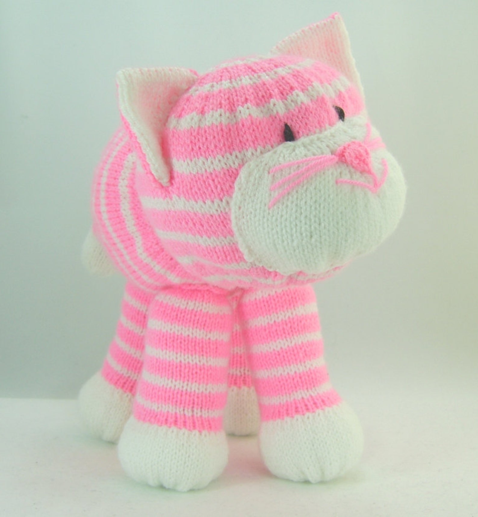 PDF KNITTING PATTERN Cuddles the Cat Soft Toy Knitting - Etsy UK