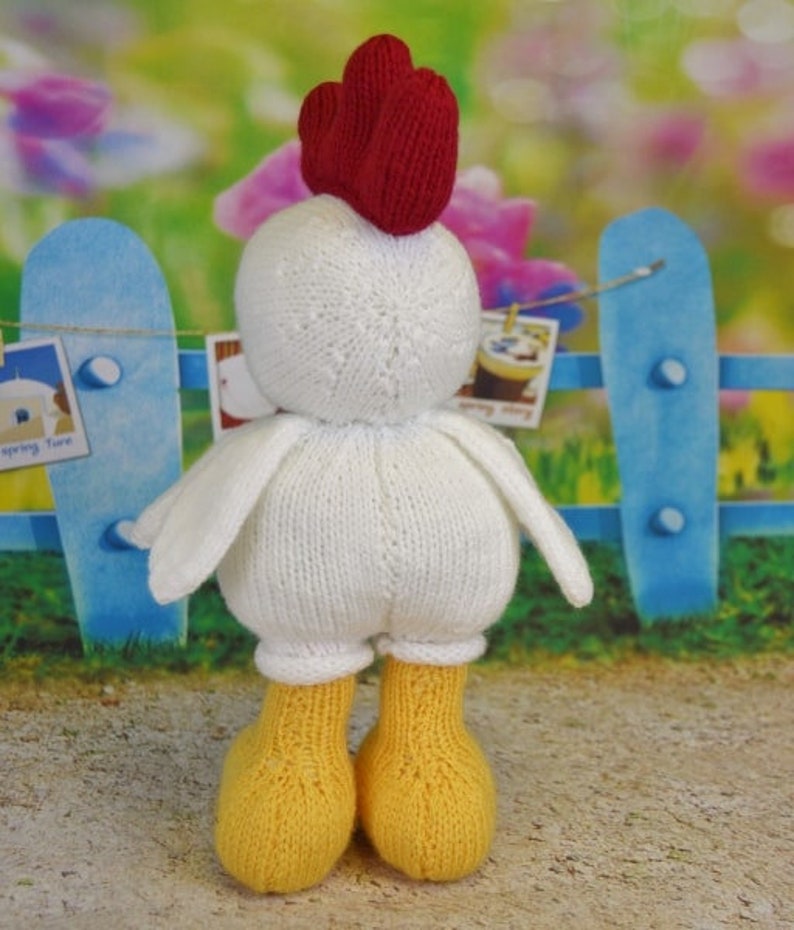 PDF KNITTING PATTERN Roo the Rooster Knitting Pattern - Etsy Australia