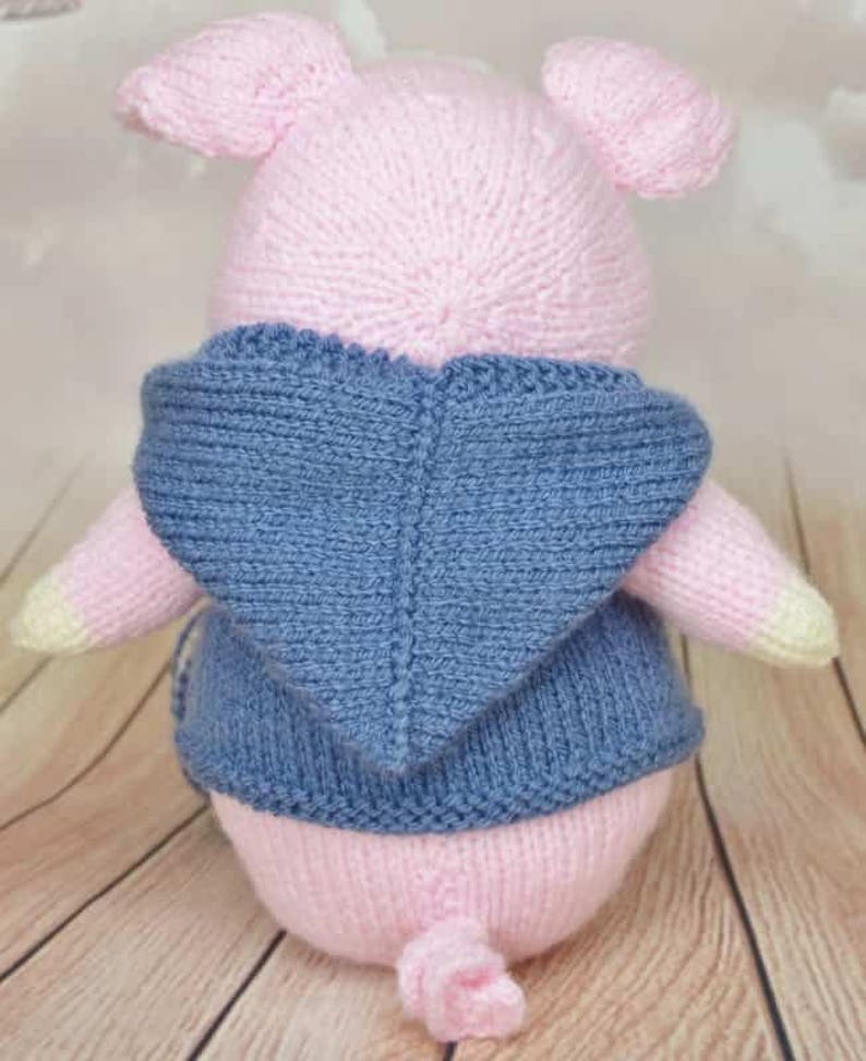 PDF KNITTING PATTERN Pig in Jacket Soft Toy Knitting Pattern - Etsy