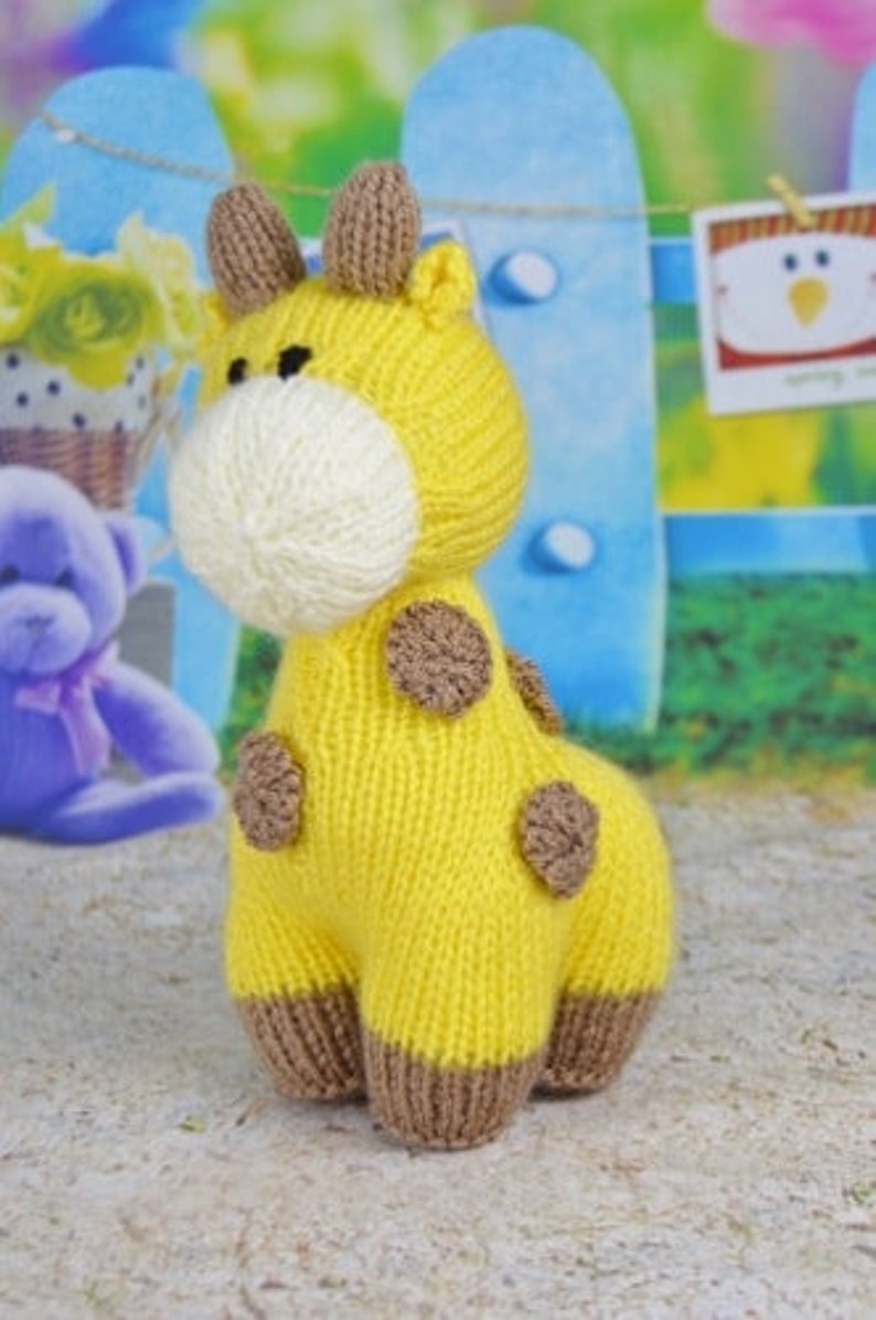PDF KNITTING PATTERN Mini Raf Giraffe Knitting Pattern - Etsy UK