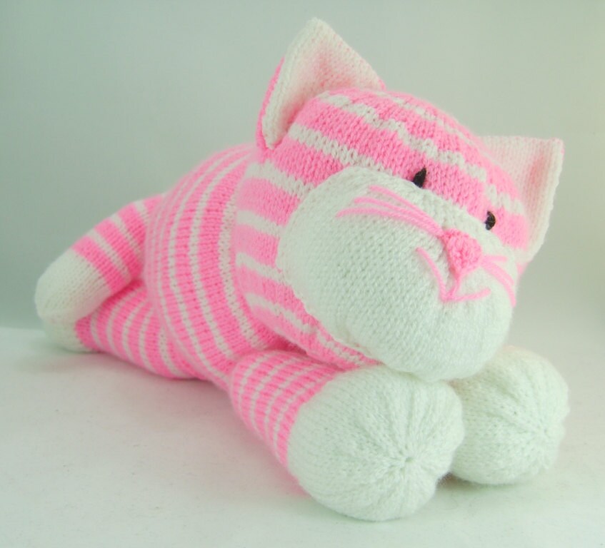 PDF KNITTING PATTERN Cuddles the Cat Soft Toy Knitting - Etsy UK