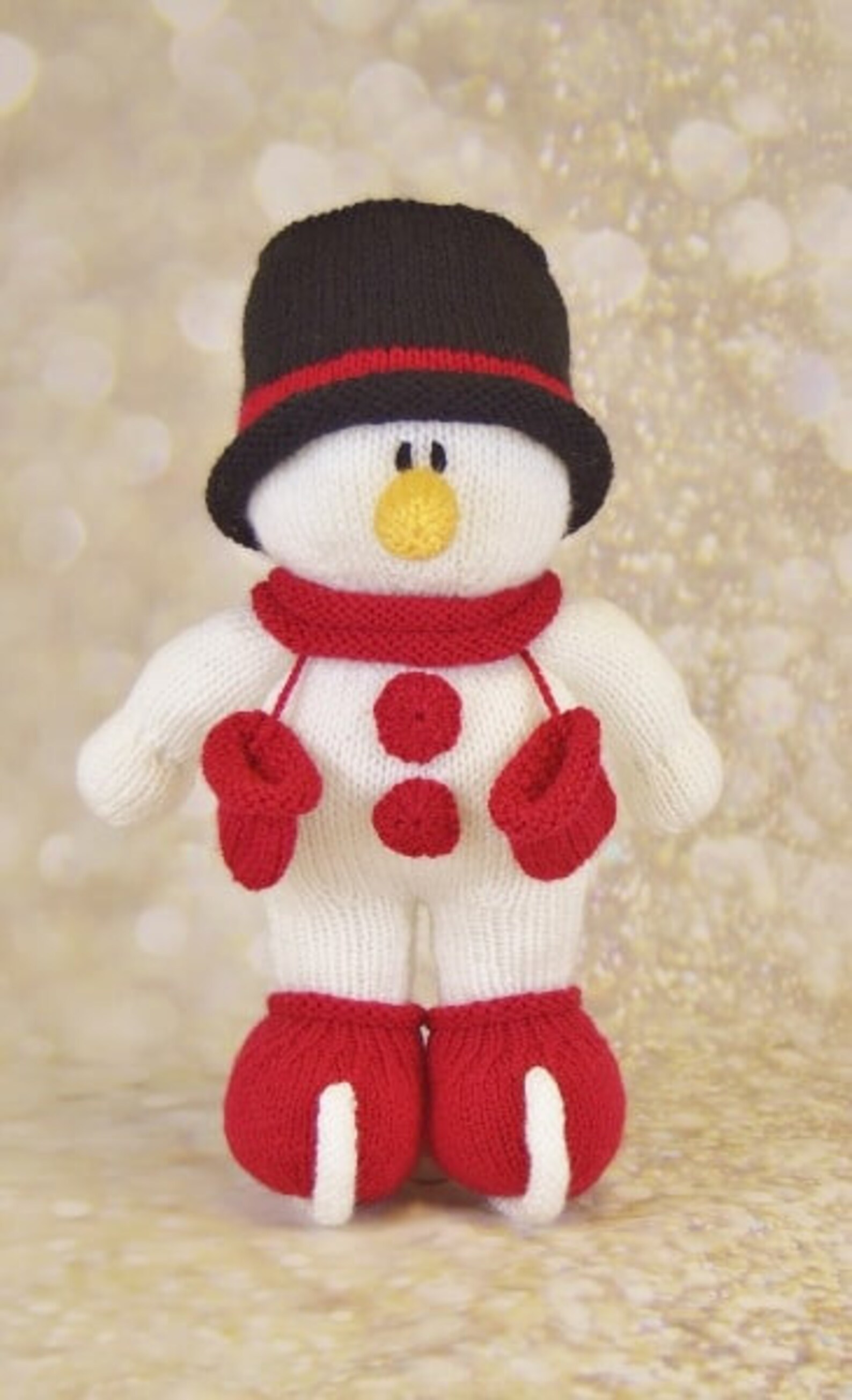PDF KNITTING PATTERN Snowman on Skates Knitting Pattern - Etsy UK