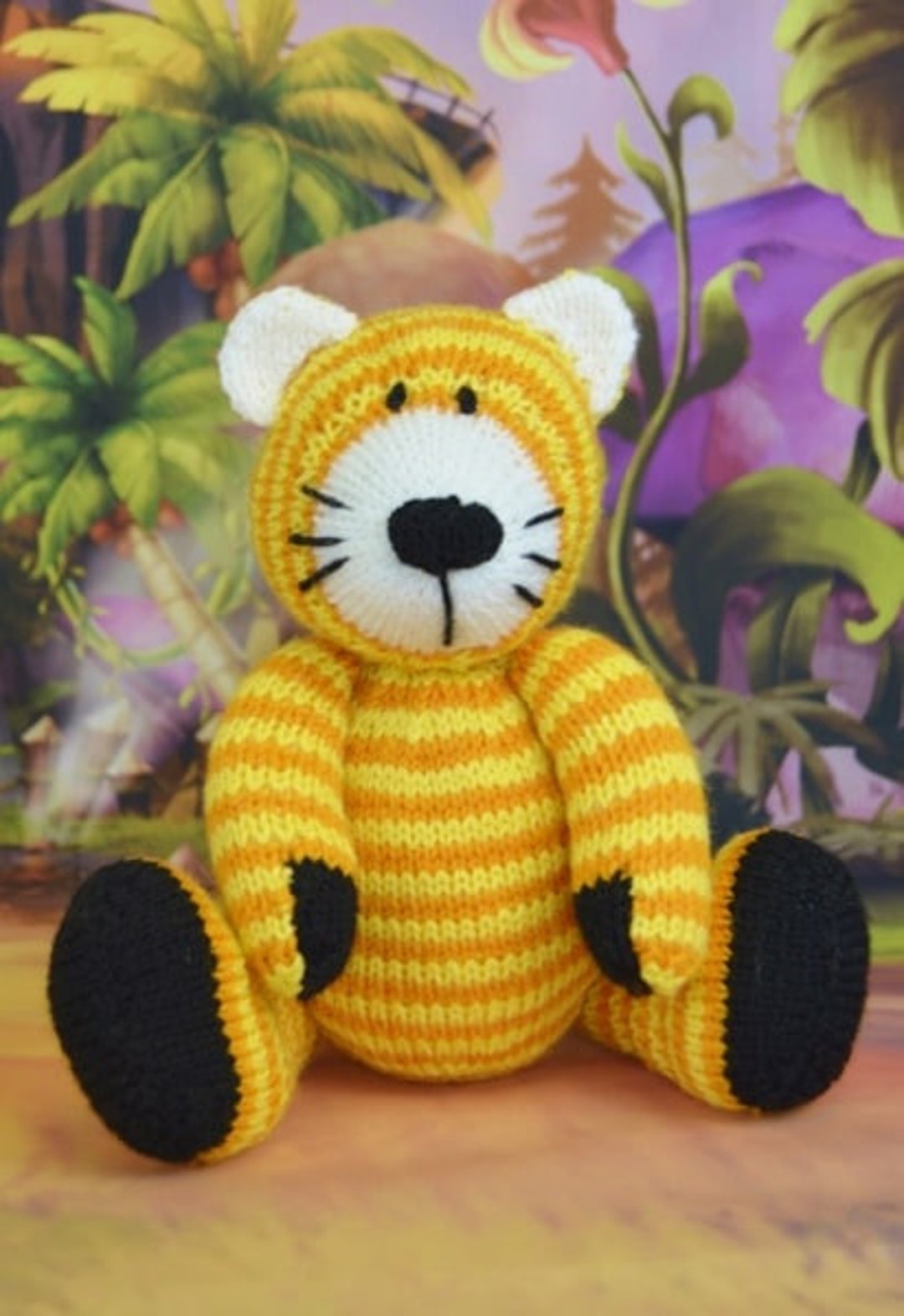 PDF KNITTING PATTERN Taj the Tiger Knitting Pattern Download From ...