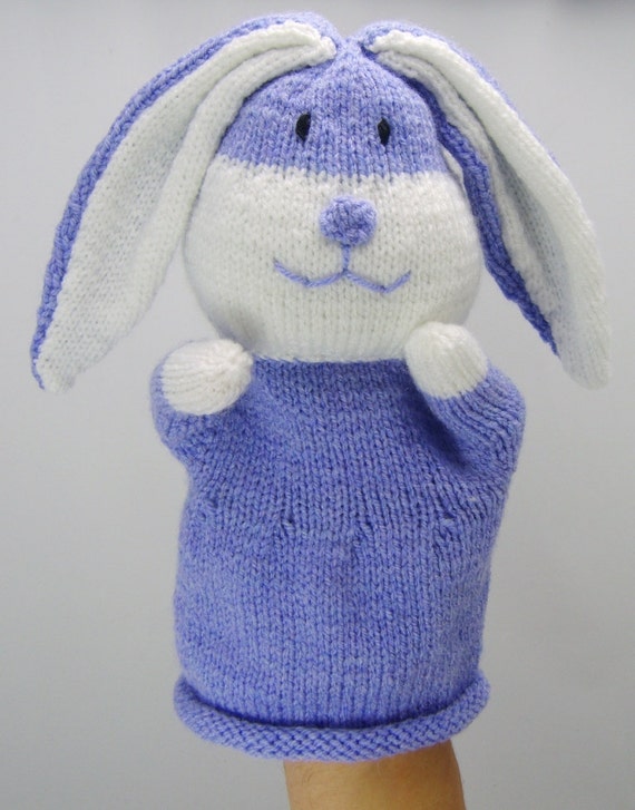 PDF KNITTING PATTERN Rabbit Hand Puppet Knitting Pattern | Etsy