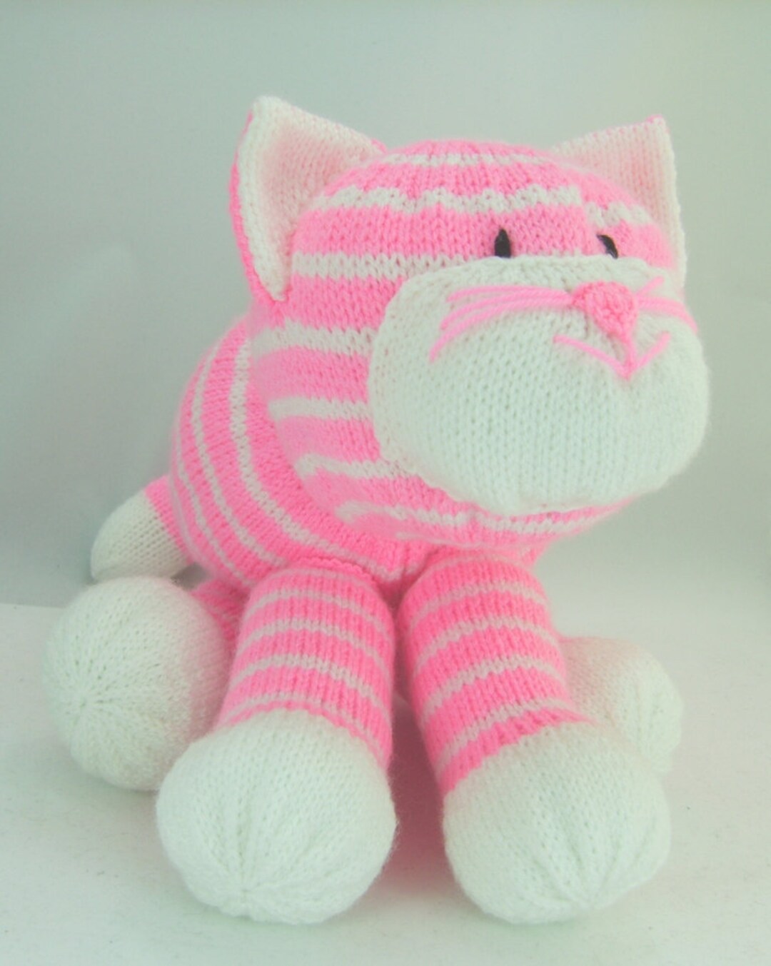 PDF KNITTING PATTERN Cuddles the Cat Soft Toy Knitting Pattern Download ...