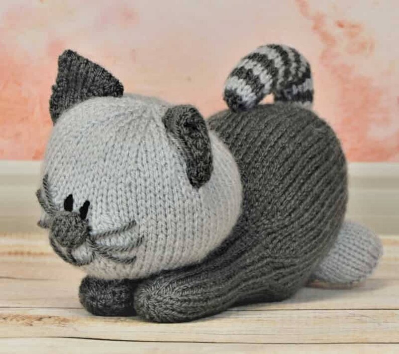 PDF KNITTING PATTERN Playful Kitten Soft Toy Knitting - Etsy UK