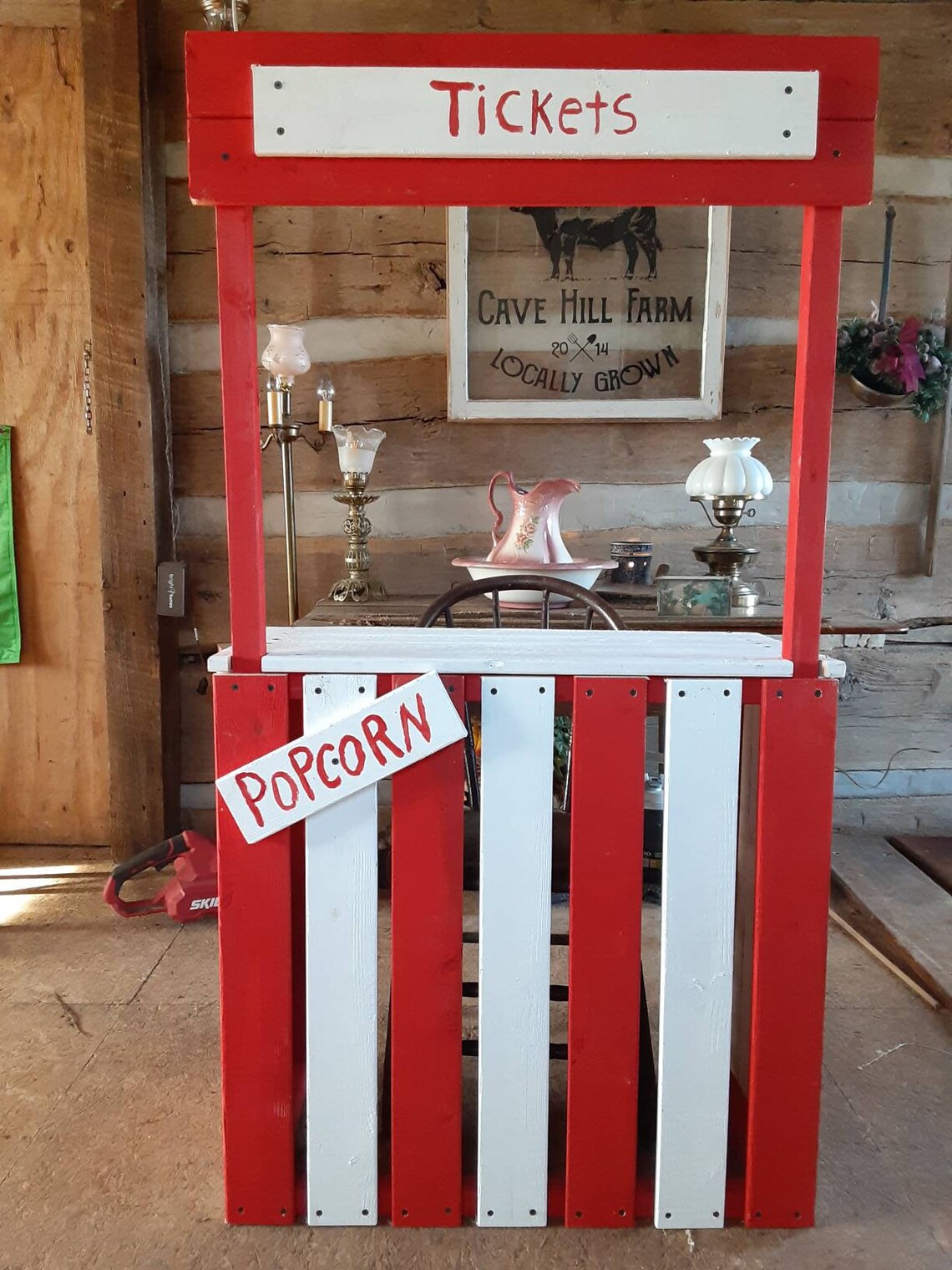 Ticket Booth Carnival Booth Popcorn Stand Cotton Candy - Etsy