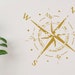 Compass Rose Wall Decal Vinyl Sticker Decals Nautical Compass Navigate ...