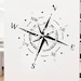 Compass Rose Wall Decal Vinyl Sticker Decals Nautical Compass Navigate ...