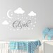 Name Wall Decal Boy Clouds Nursery Decals Name for Son's - Etsy