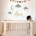 Name Wall Decal Boy Clouds Nursery Decals Name for Son's - Etsy