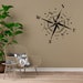 Compass Rose Wall Decal Vinyl Sticker Decals Nautical Compass Navigate ...