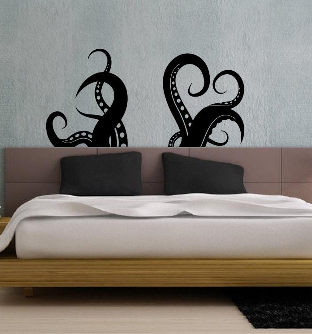 Octopus Wall Decal Vinyl Sticker Decals Tentacles Kraken - Etsy