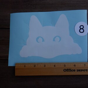 Peeking Cat Window Decal - Etsy