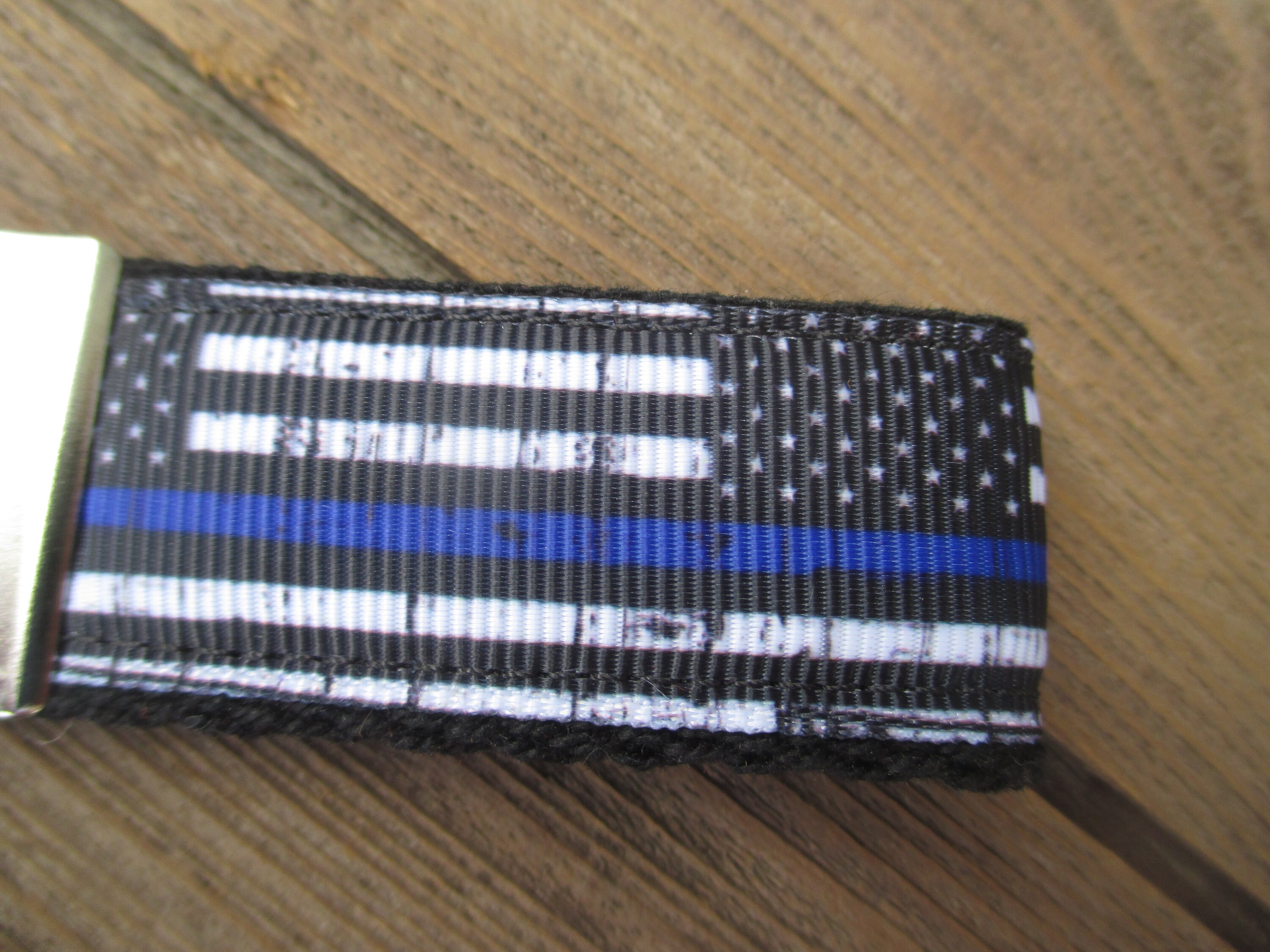 Thin Blue Line Mini Key Fob | Etsy