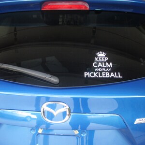 Pickleball Vinyl Window Decal - Etsy