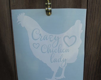 Crazy Chicken Lady Decal - Etsy