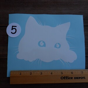 Peeking Cat Window Decal - Etsy