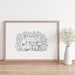 Printable Pen Drawing of a Little House, Downloadable Drawing, Wall Art ...