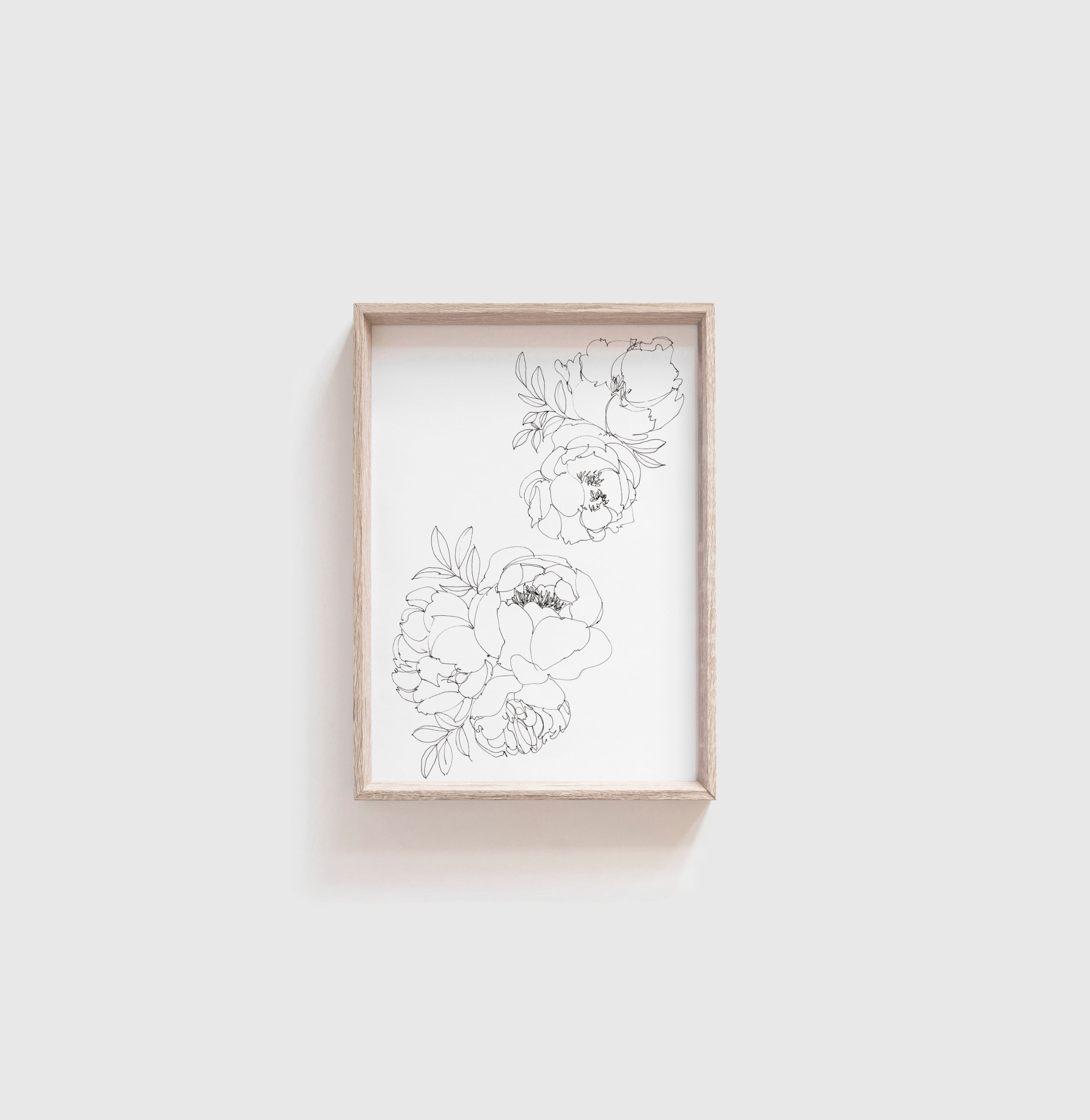 Minimalist Artwork, Simple Drawing, Flower Drawing, Wall Decor, Wall ...