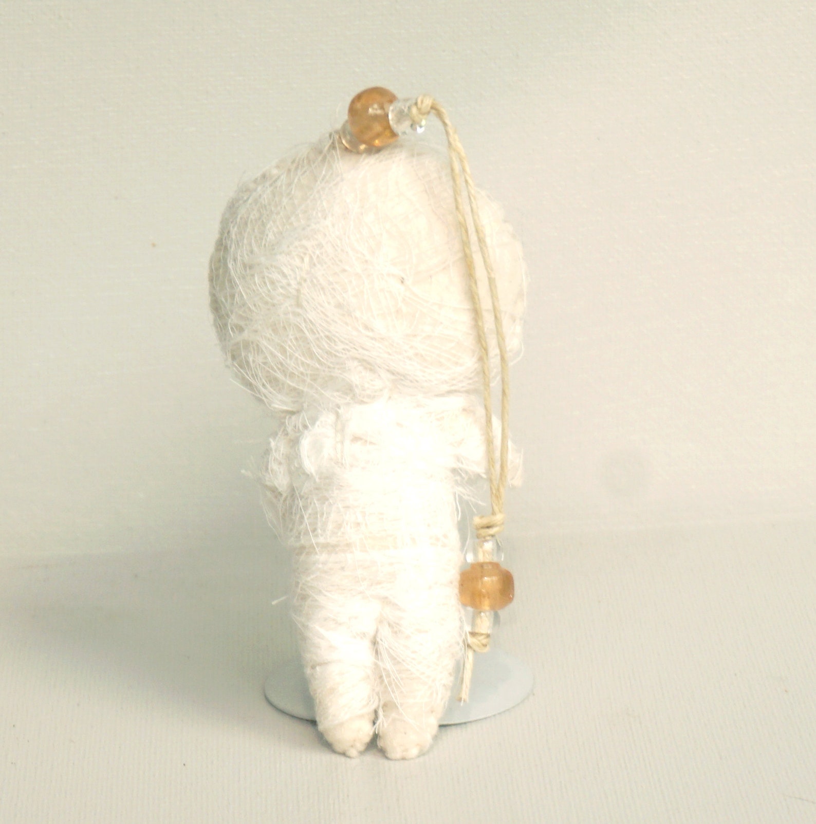 Mummy Doll Wool Felt Halloween Ornament Goth Art Doll ready - Etsy