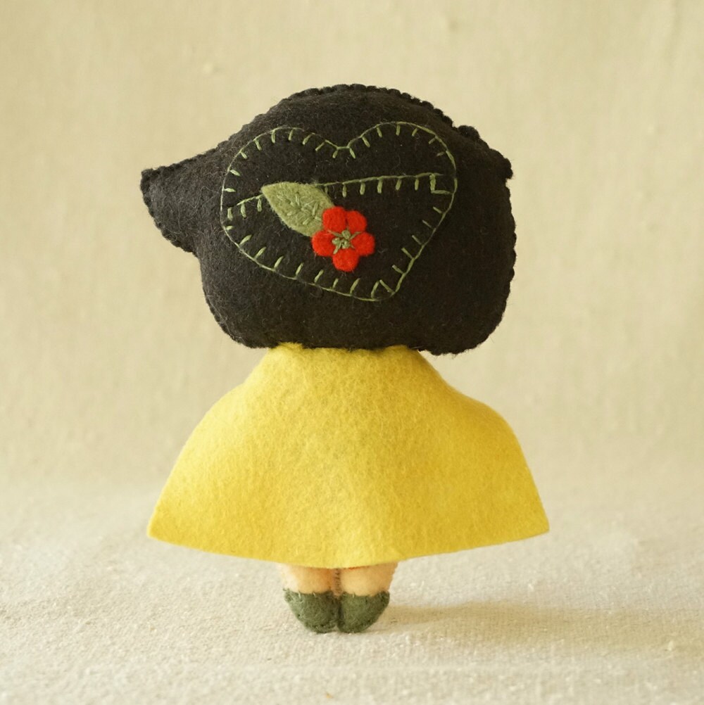 Felt Robin Doll, Wool Felt Superhero Doll, Wool Felt Art Doll, Handmade ...