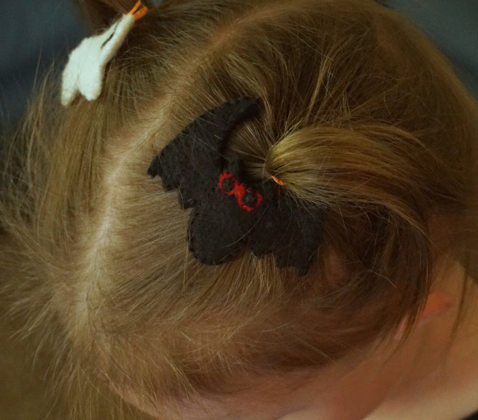 Bat Hair Clip Wool Felt Halloween Hair Accessory ready to | Etsy