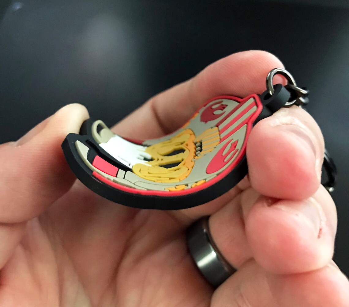 Sci Fi Til the End Bendy PVC Rubber Keychain with Special | Etsy