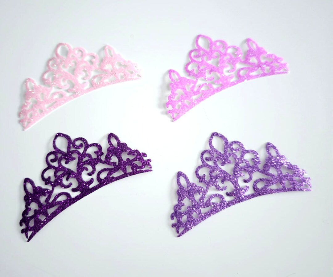 TIARA Fabric Glitter Iron-on Hotfix Fancy Costume Personalise Tshirt ...
