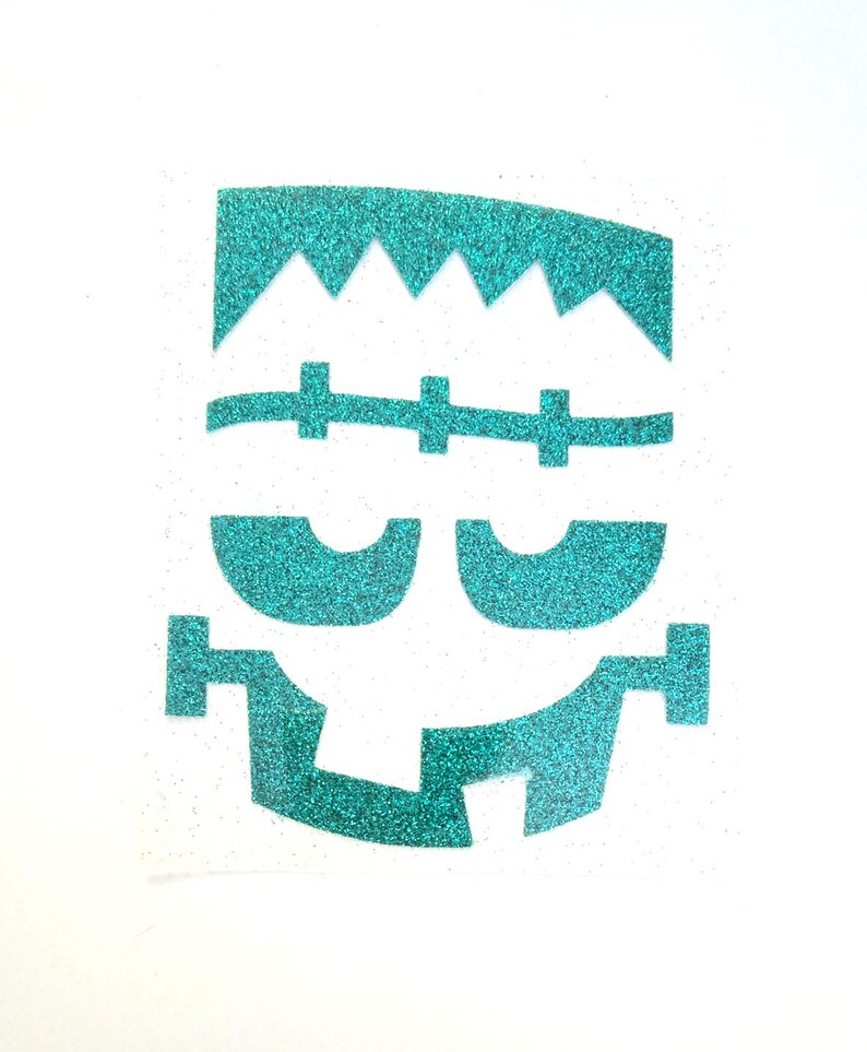 Halloween Frankenstein Monster Face Htv Heat Transfer Iron on Vinyl ...