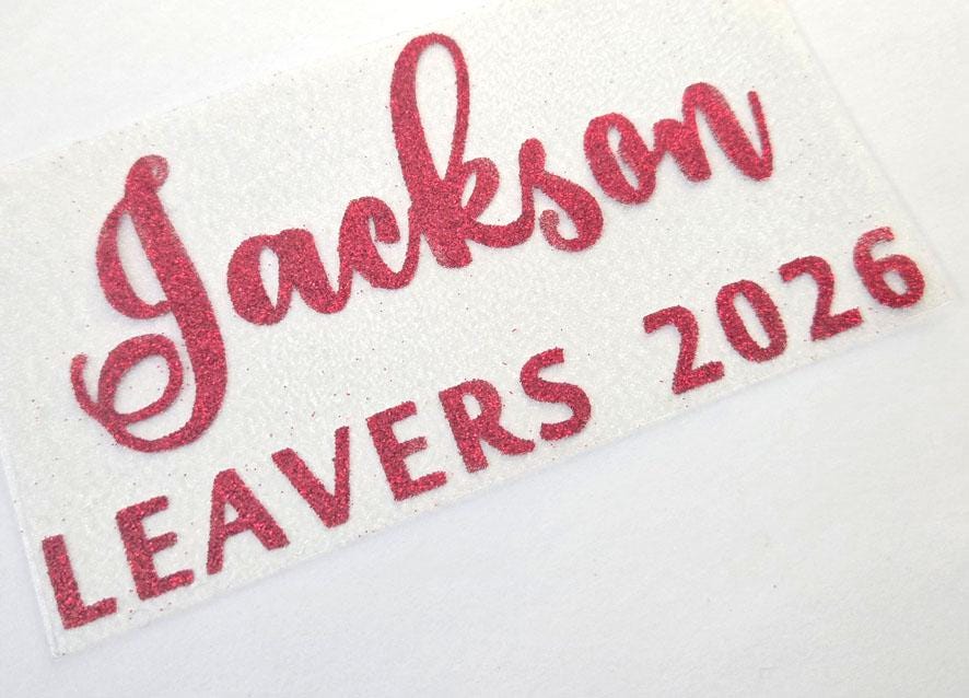 Custom Iron on School Leavers GRADUATION Class of 2026 Personalise T ...