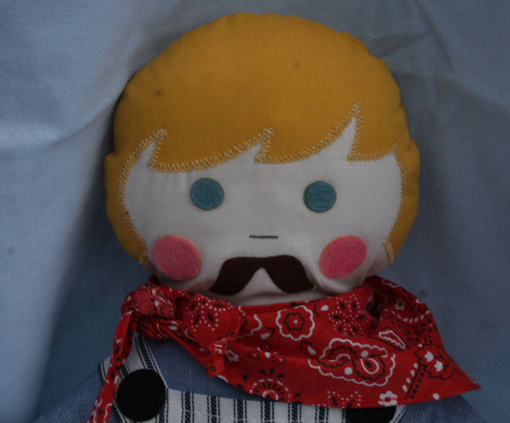 Vtg Plush Haystacker Man Plush Train Conductor Farmer Engineer RARE 16 ...