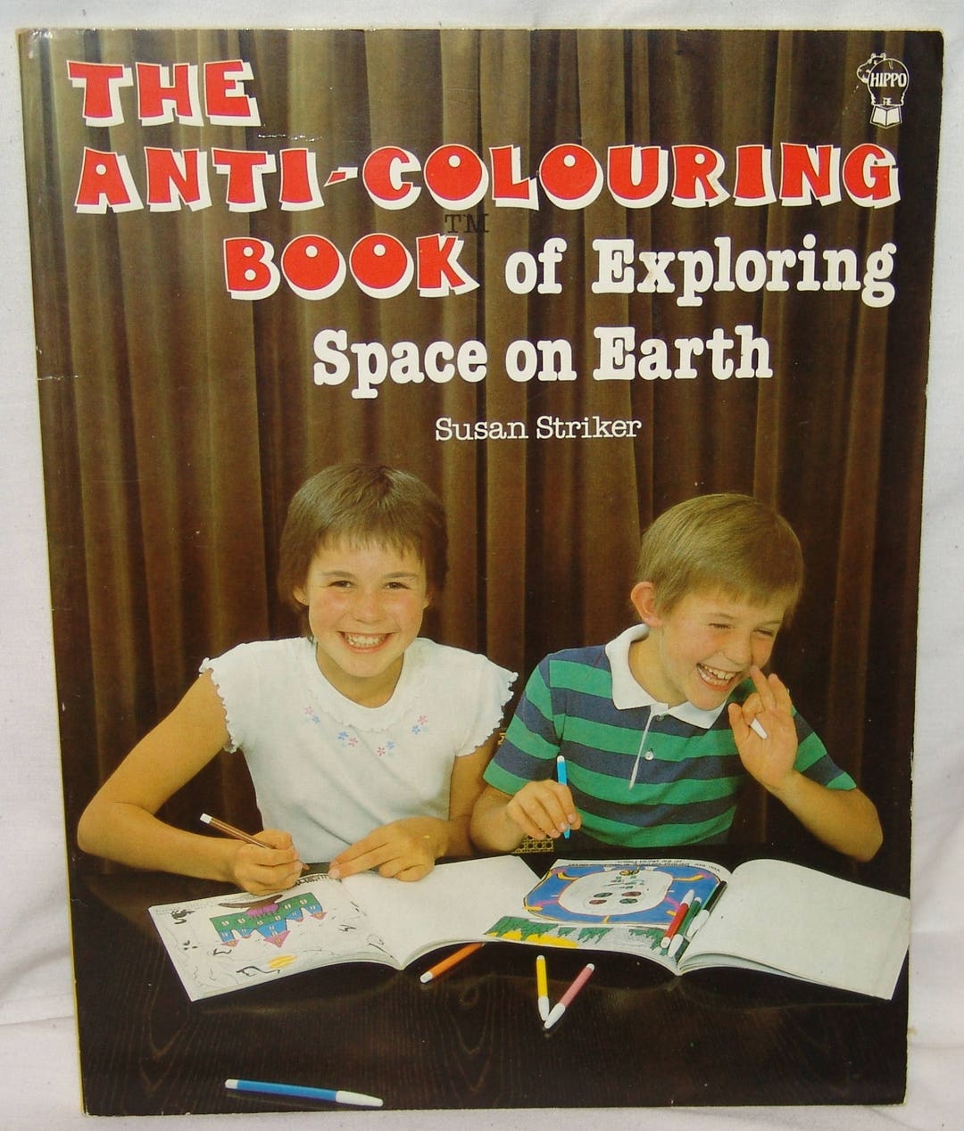 The Anti-coloring Book of Exploring Space on Earth Susan Striker 1980 ...