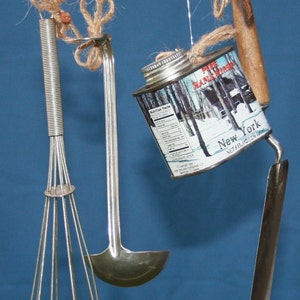 Vintage Flapjack Pancake Wind Chime Breakfast Maple Syrup Amber Beads ...