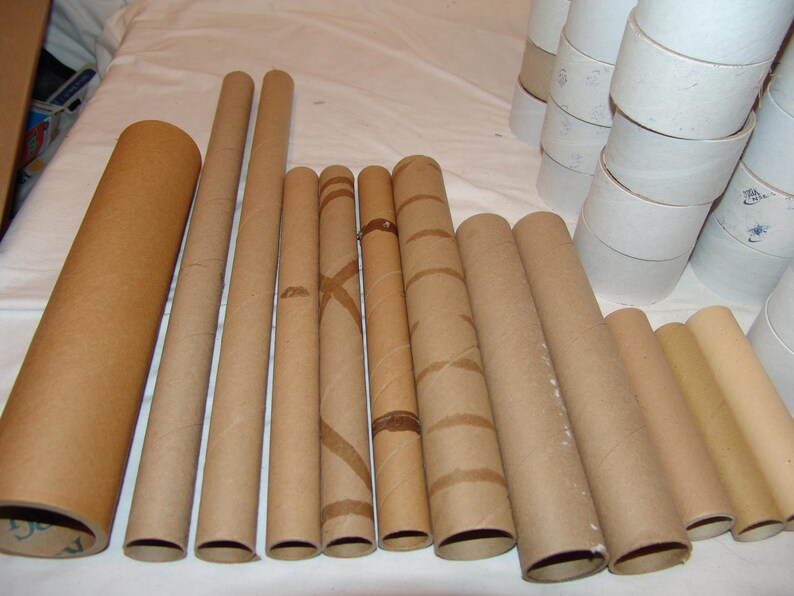 Cardboard Tubes Rolls Lot 60pcs STURDY Packing Tape Craft | Etsy