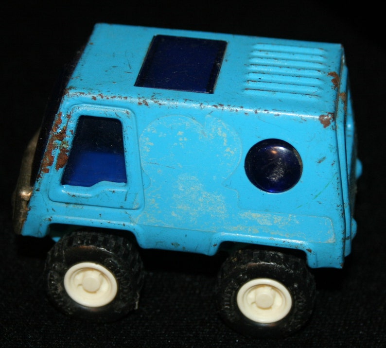 Lot 2 Vtg Metal Toy Cars Blue Van Buddy L Corp and Stingin Bug Tootsie ...