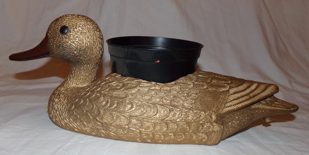 Vtg, Plastic, Blow Mold, Duck, Planter, Flambeau Prod, Flambeau ...