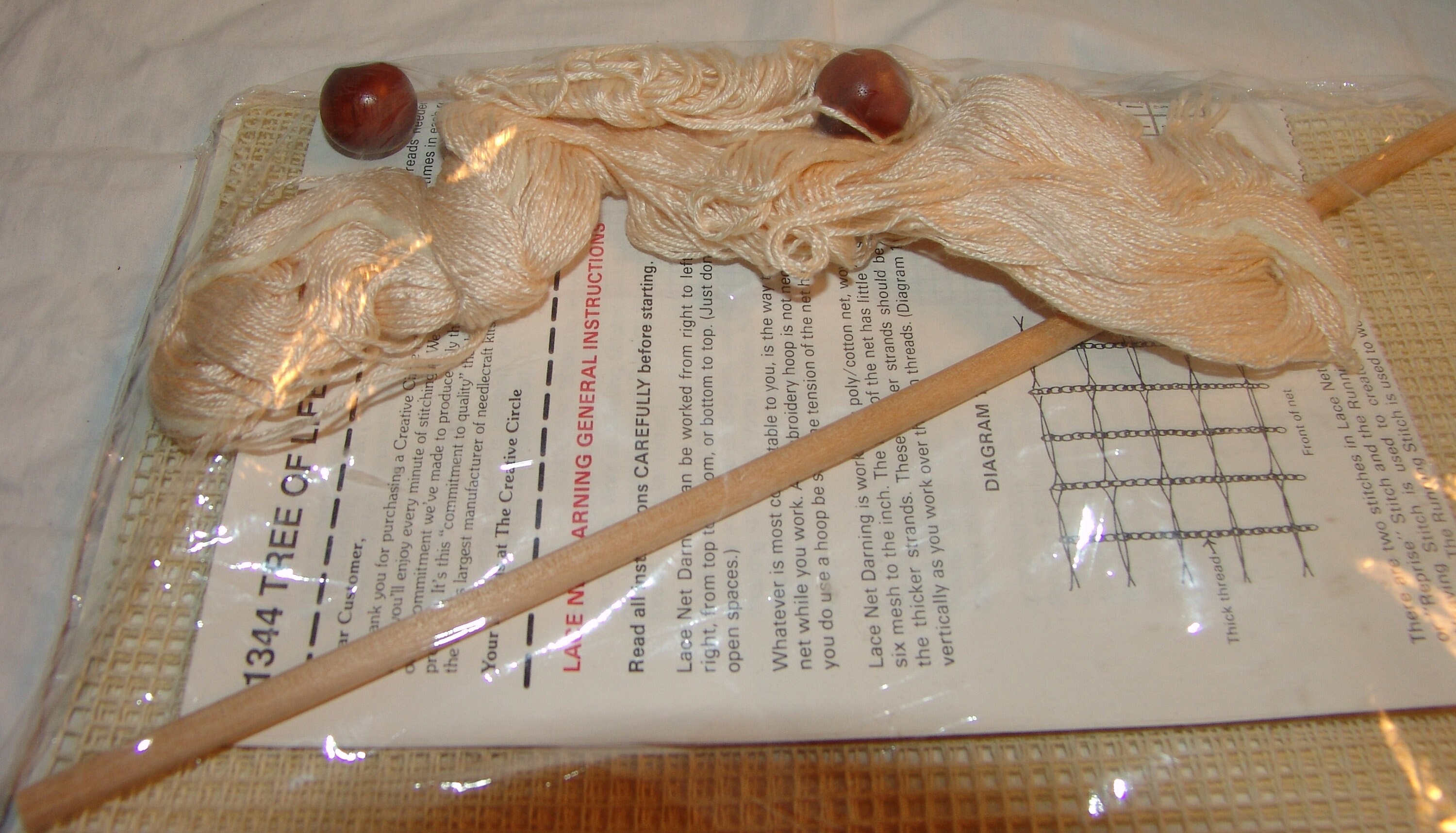 Creative Circle, Tree of Life, Banner, New, NOS, Karen Paul, 1344, Lace ...