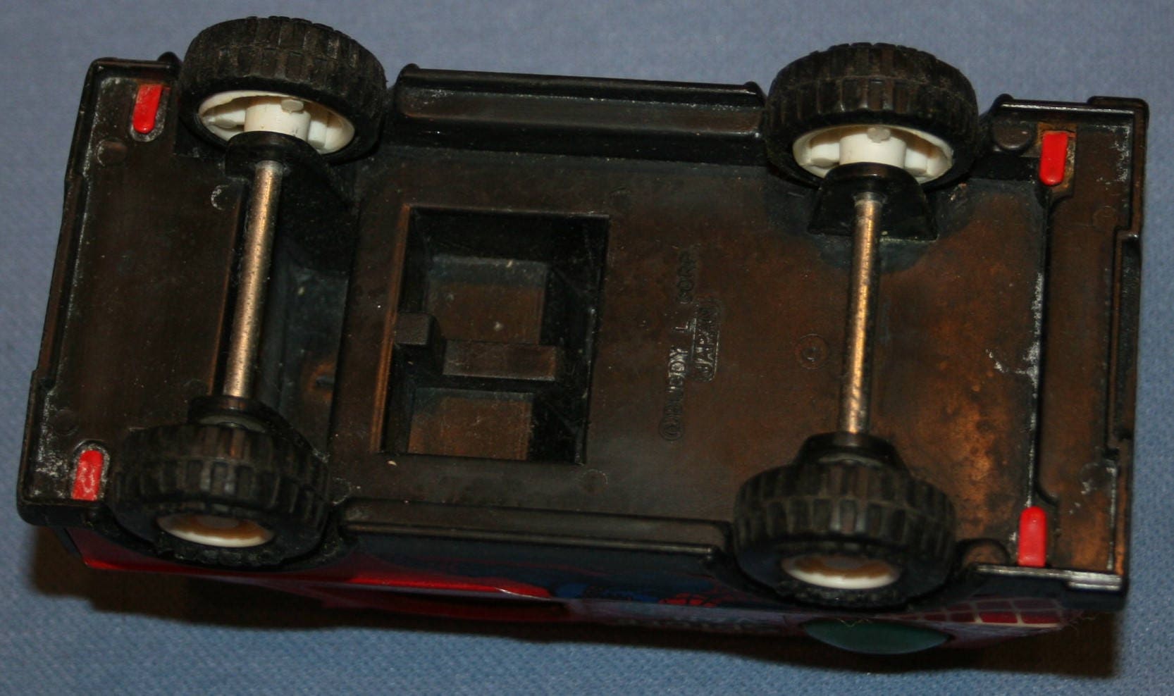 Vtg the Amazing Spider Van Buddy Metal Die Cast Diecast Toy Car Red ...
