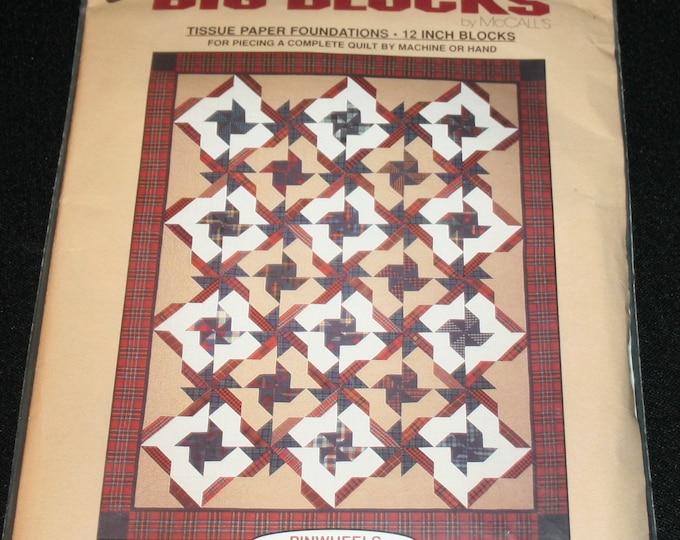 Easy Big Blocks Tissue Paper Foundations Piecing Complete Quilt 12 ...
