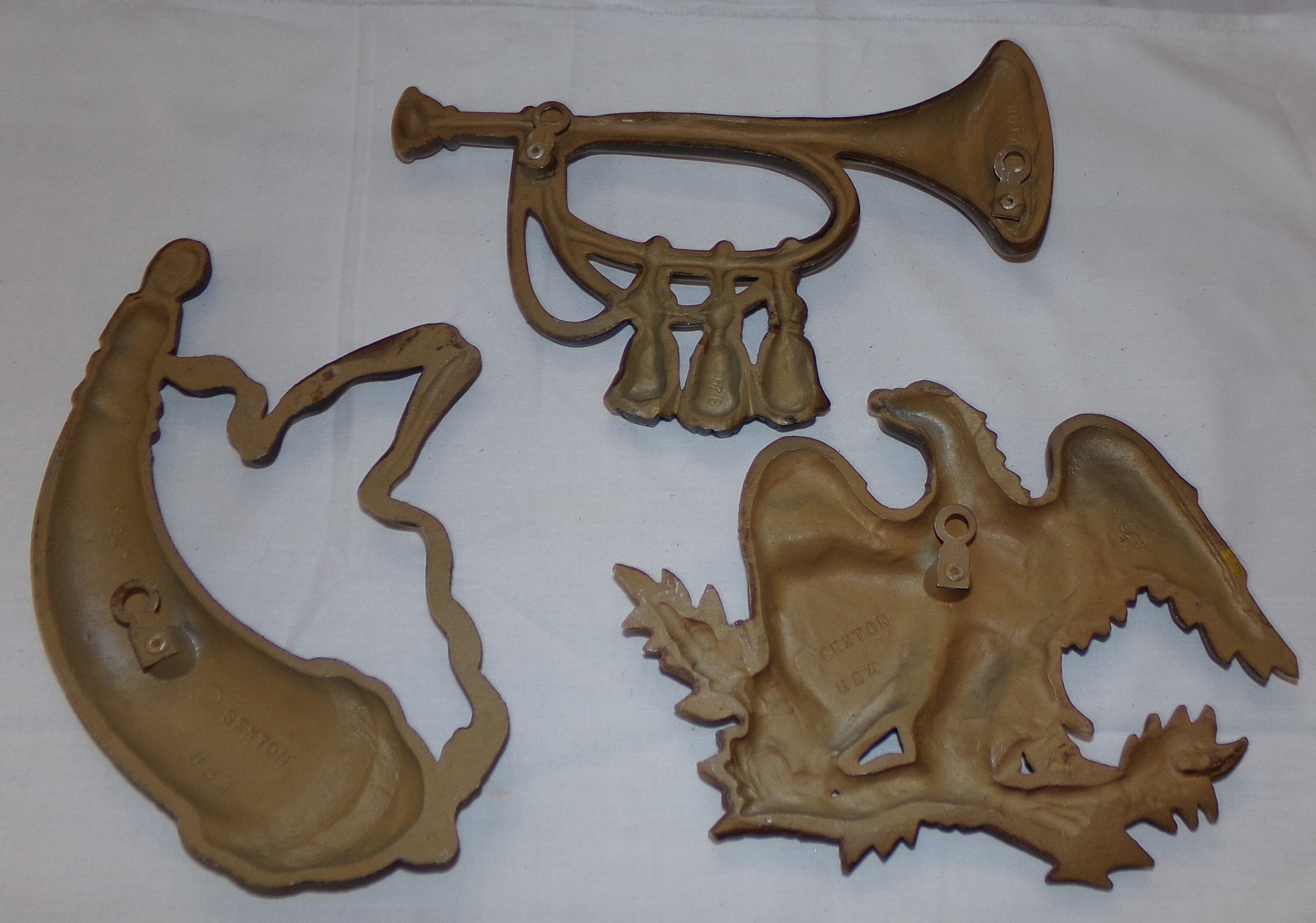 Vtg, Vintage, Cast, Metal, Wall Decor, Decoration, Patriotic, Americana ...