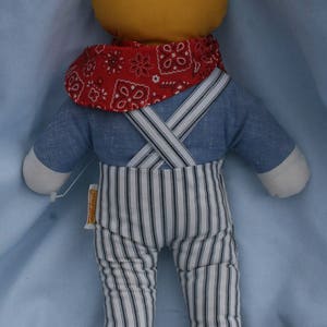 Vtg Plush Haystacker Man Plush Train Conductor Farmer Engineer RARE 16 ...