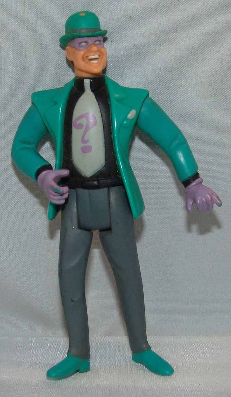 DC Comics Kenner the Riddler 1993 Vtg Action Figure Batman 4 3/4 Toy ...