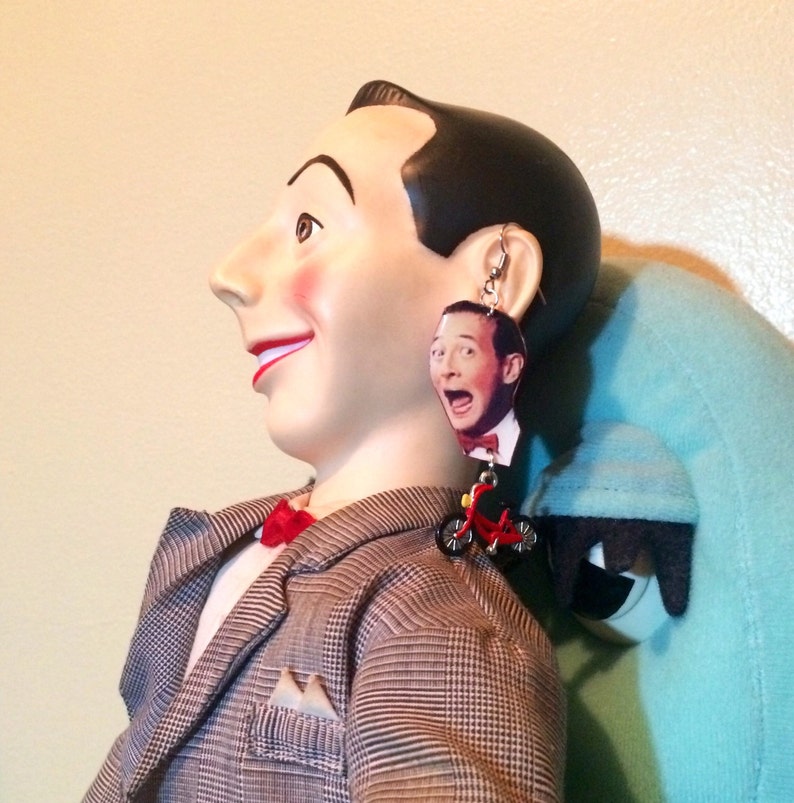 Pee-wee's Big Adventure Pee-wee Herman with Red Bike | Etsy