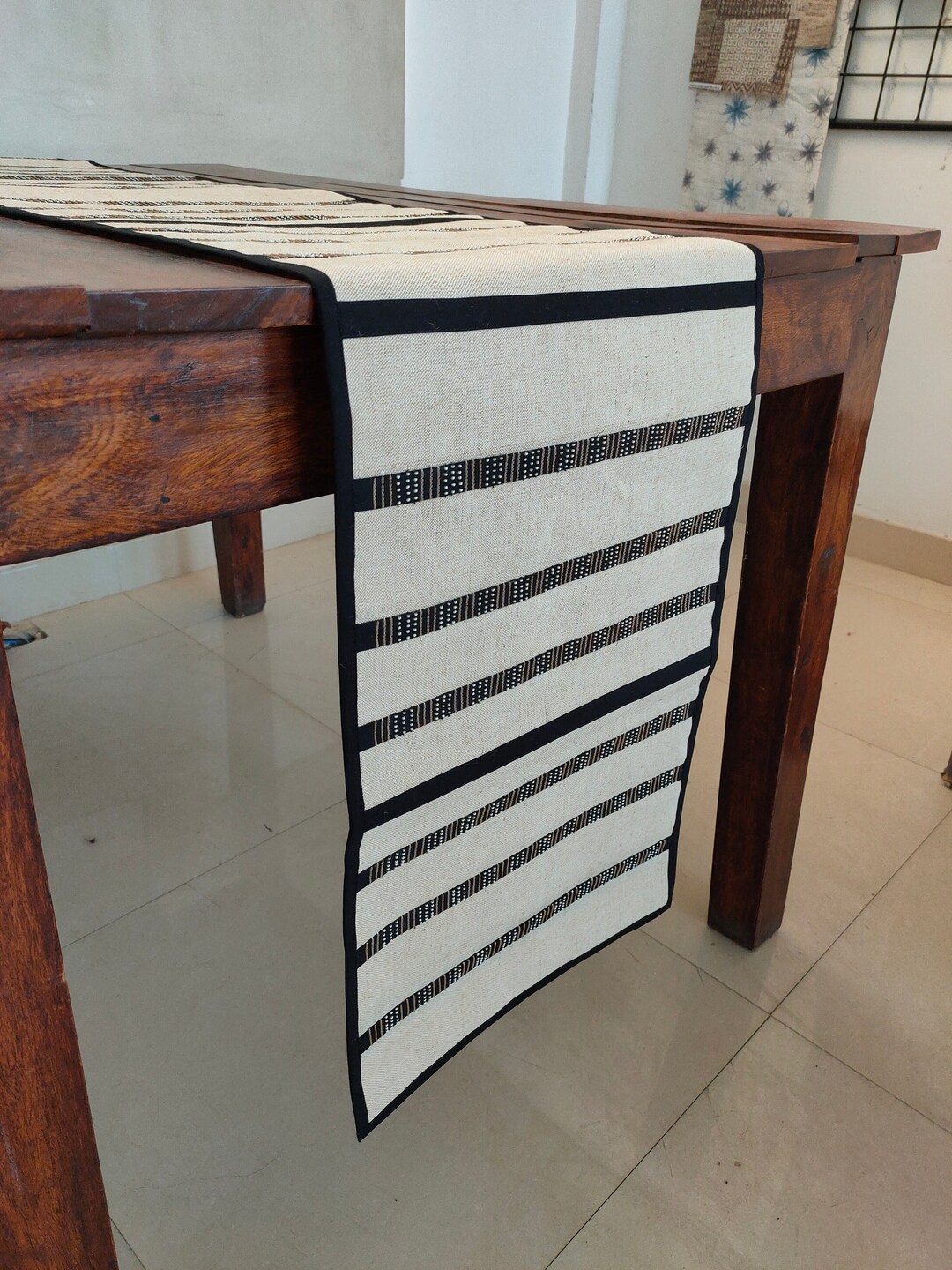 Rustic Embroidered Table Runner for Dining Table Décor. - Etsy